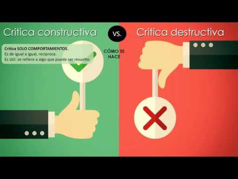 Diferencias entre crítica constructiva y crítica destructiva ...